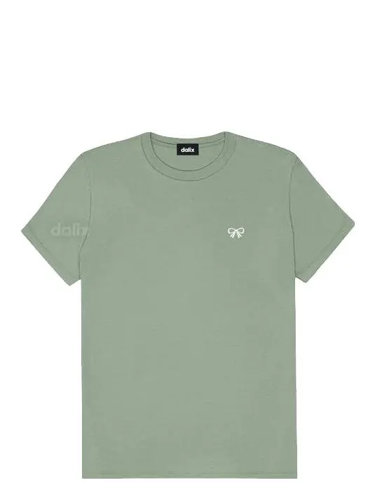 DALIX Bow Jersey Tee - Sage
