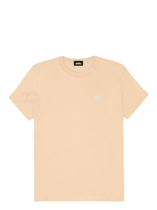 DALIX Bow Jersey Tee - Sand