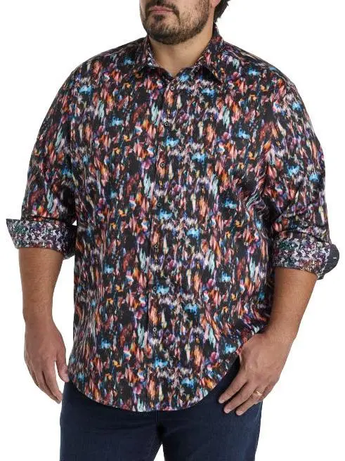 ROBERT GRAHAM DXL Big & Tall Bratton Sport Shirt - Multi