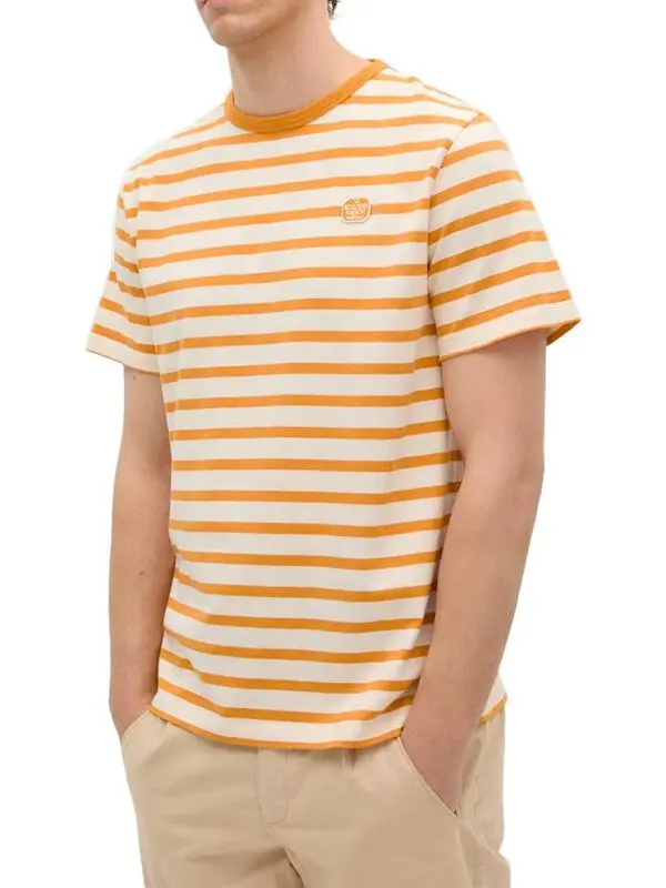 SCALPERS Stripes Patch Tee - Orange