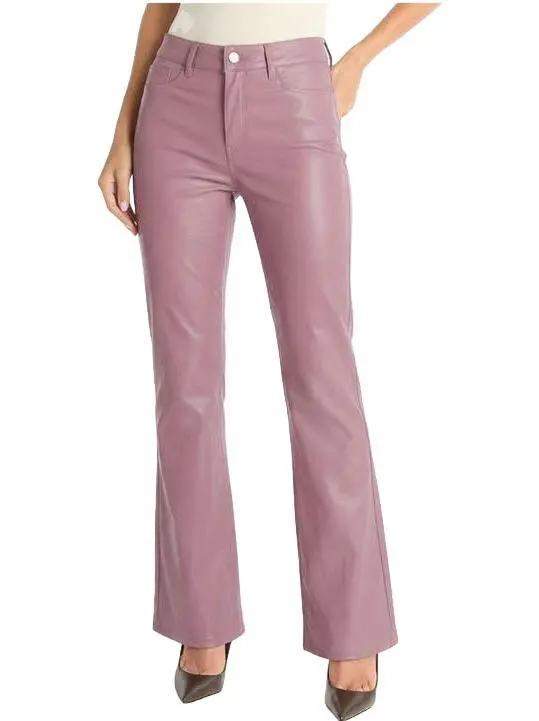 THE NOLI SHOP Aria Coated Flare Jean - Mauve