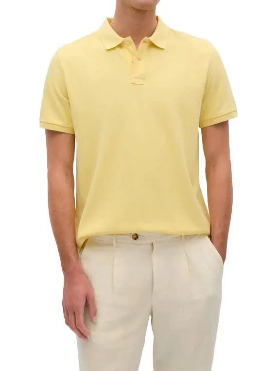 SCALPERS Basic Polo I - Light Yellow