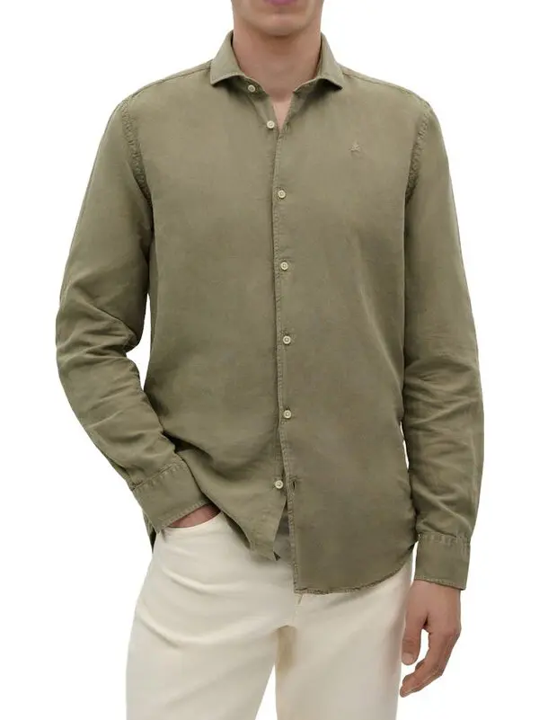 SCALPERS Vintage Linen Se Shirt - Cream