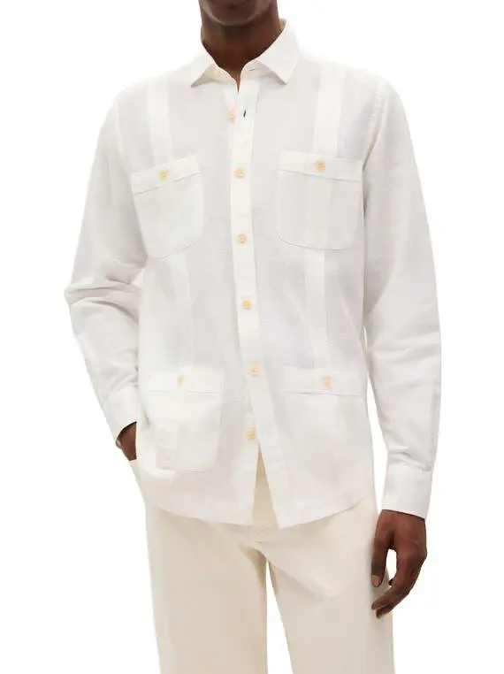 SCALPERS Nante G Linen Shirt - Off White