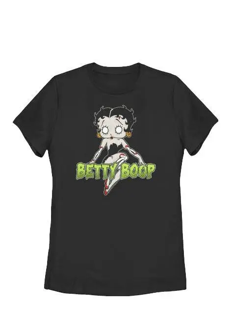BETTY BOOP Halloween Graphic T-shirt - Black