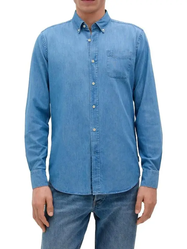 SCALPERS Forest Bd Shirt I - Light Denim