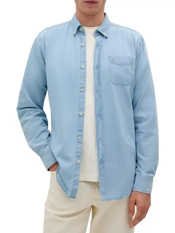 SCALPERS Forest Bd Shirt I - Light Denim