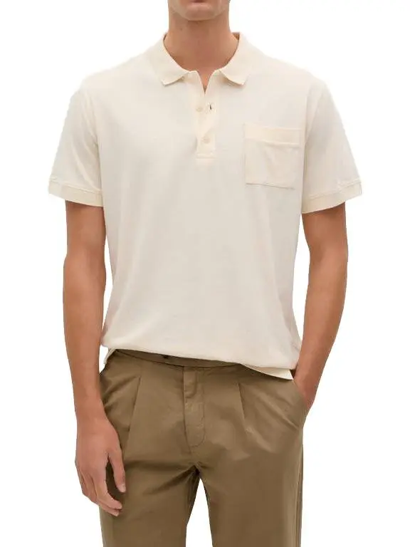 SCALPERS Icon Rustic Polo - Cream
