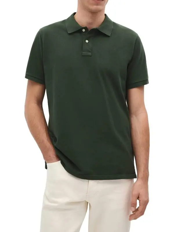 SCALPERS Basic Polo - Dark Khaki
