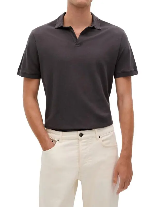 SCALPERS Thin Polo - Anthracite