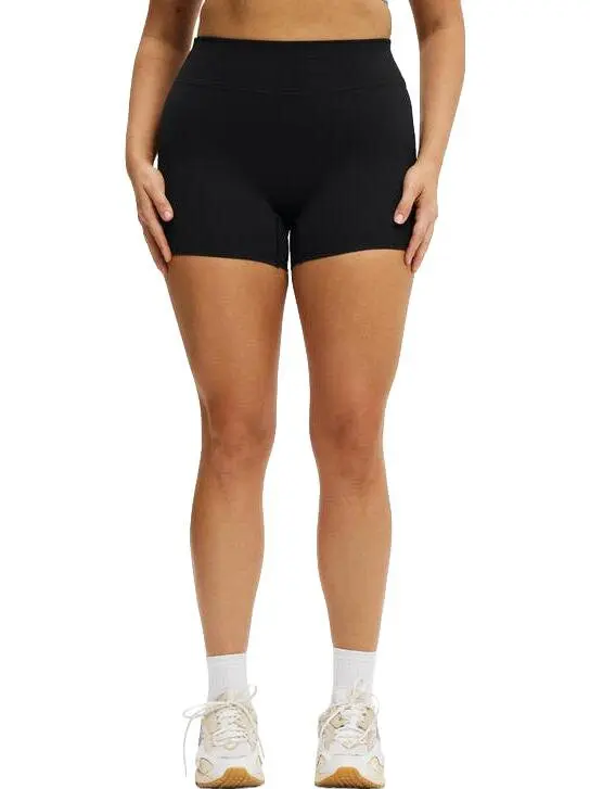 Cotton:on Active Ultra Soft Invisible Scrunch Shortie Shorts - Black