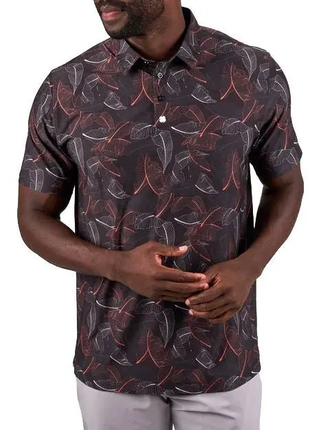 BLACK CLOVER Tropical Luck Polo - Black