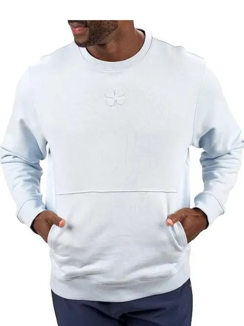 BLACK CLOVER Pocket Crew Neck Pullover - Ice Blue