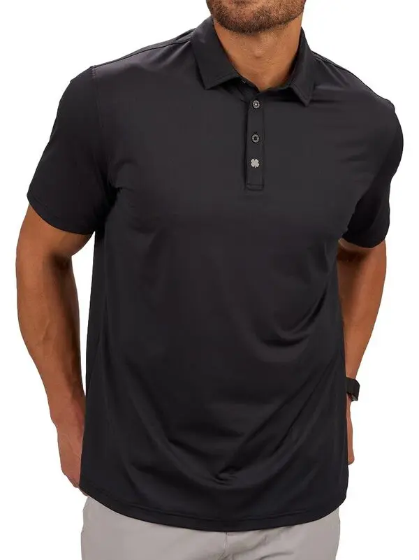 BLACK CLOVER Crockett Polo - Black