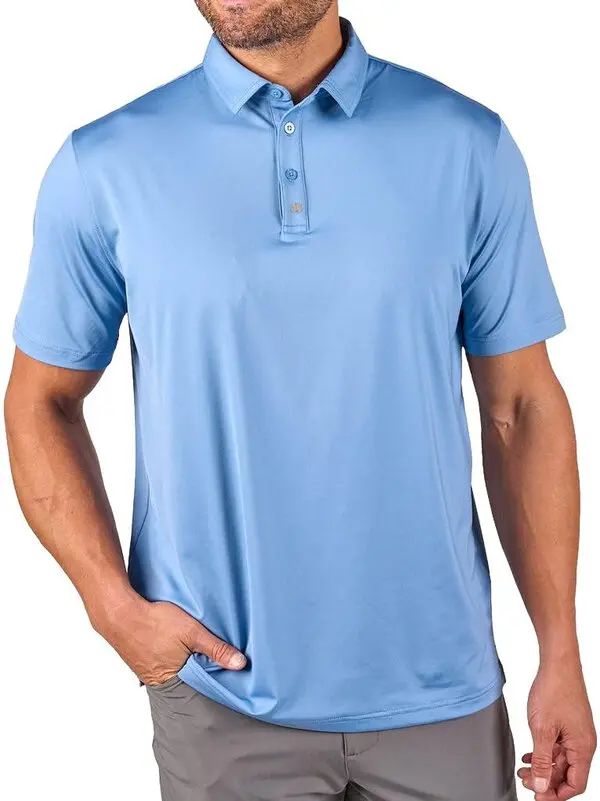 BLACK CLOVER Crockett Polo - Moody Blue