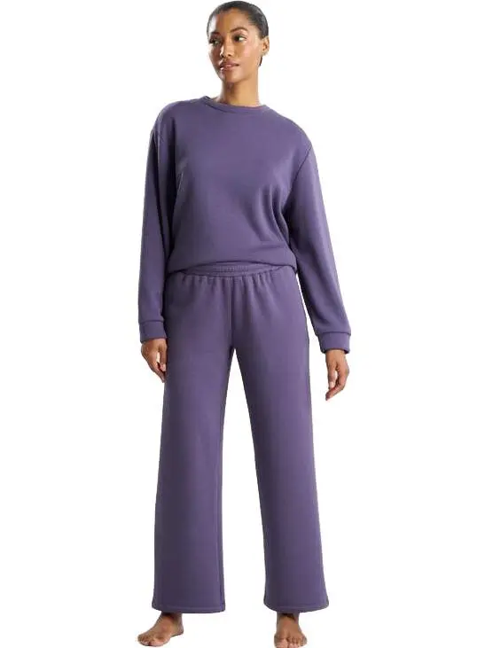 Natori Nova Brushed Knit Straight Leg Pant - Twilight Blue