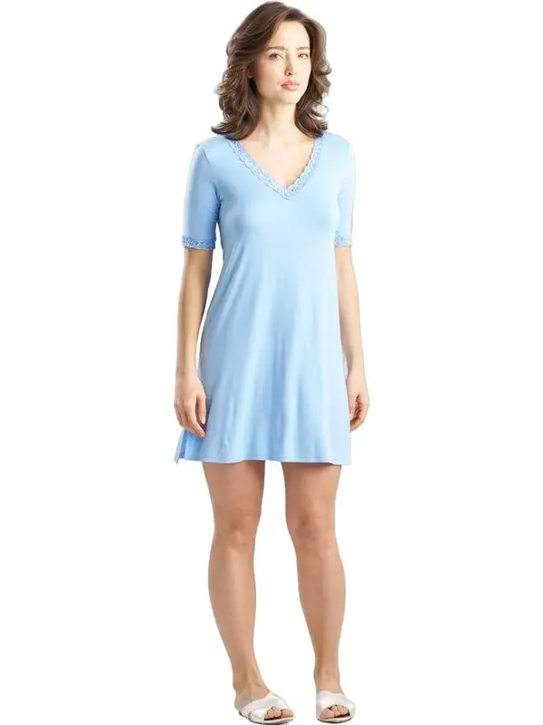 Natori Feathers Essentials Jersey Knit - Blue Jay