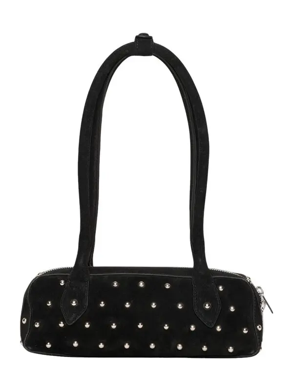 Walter Baker Delilah Mini Studded Satchel - Black Suede