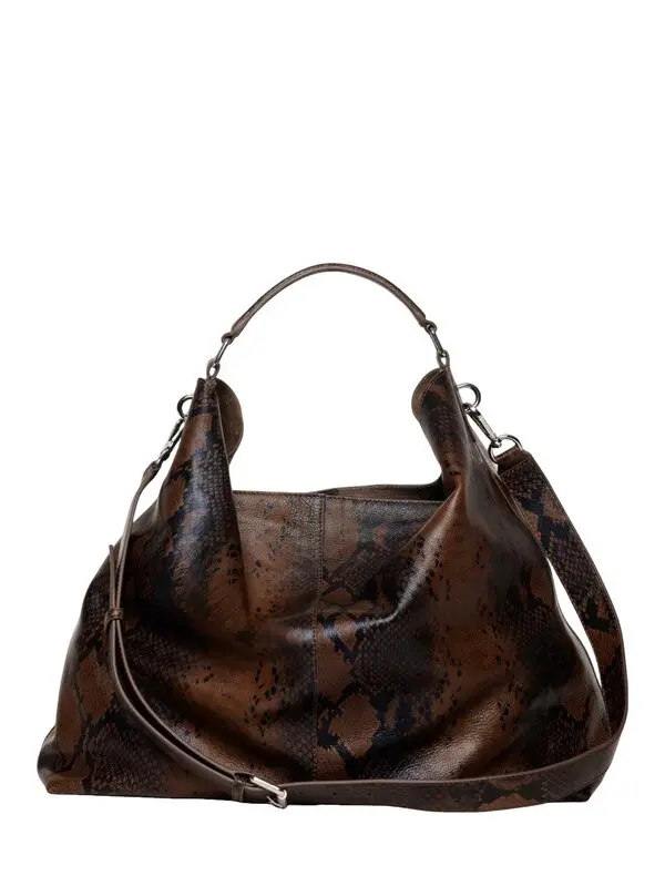 Walter Baker Kennedy Shoulder Bag - Truffle Snake