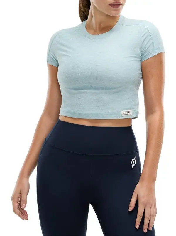 PELOTON Dreamblend Baby Tee - Soft Blue