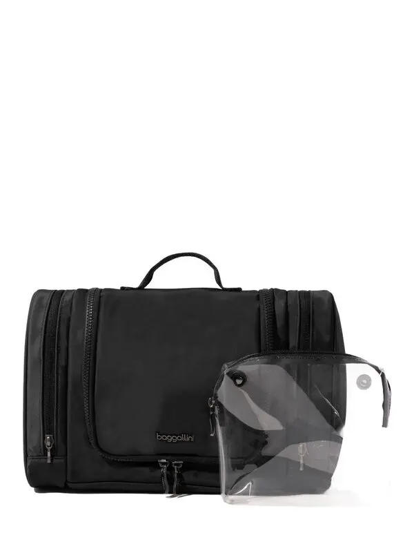 BAGGALLINI Deluxe Toiletry Kit - Black Twill