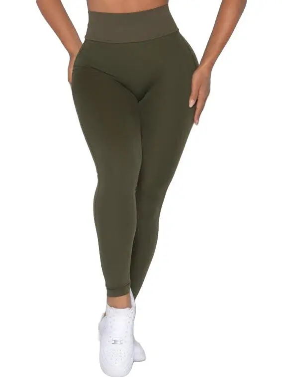 BOMBSHELL SPORTSWEAR Figure Butt Lift Leggings - Forest Night