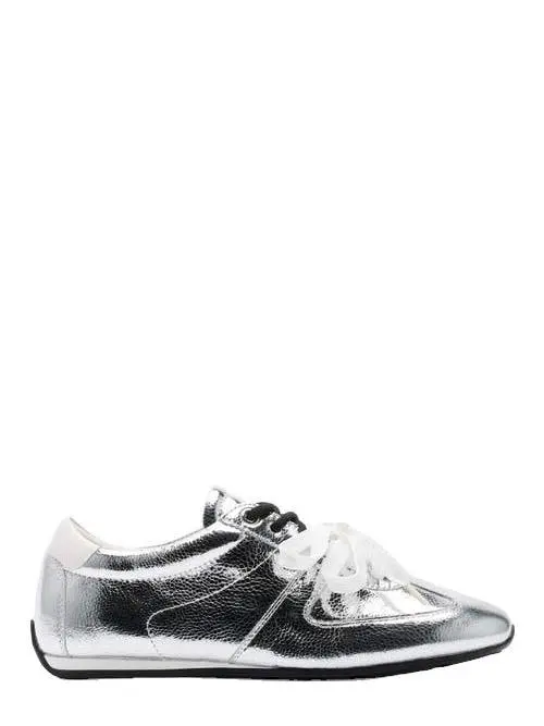 MARC NOLAN Colette Lace-up Sneakers - Silver Metallic