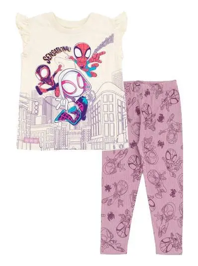 MARVEL Spidey And His Amazing Friends T-shirt And Leggings Set - White