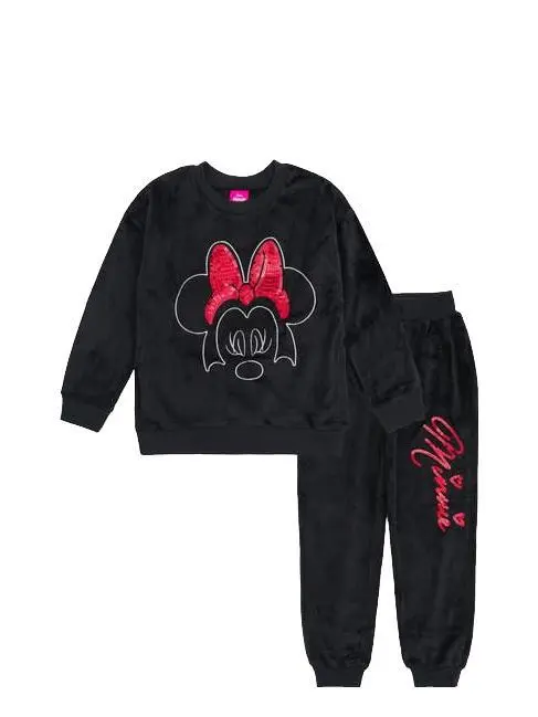 Disney Minnie Mouse Velour Set - Black