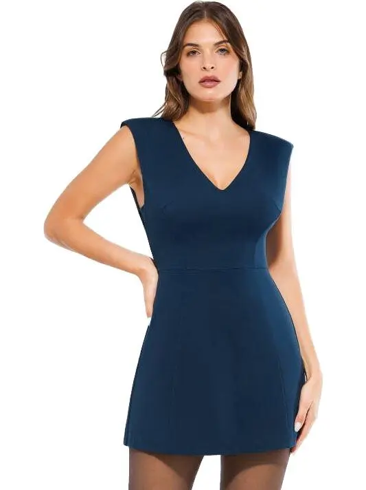 POPILUSH Shapewear Mini Dress - Navy Blue