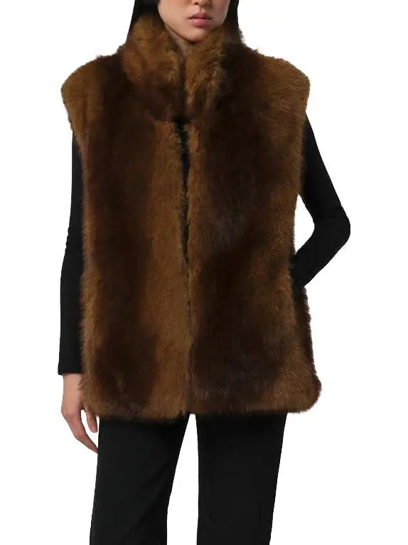 Apparis Laila Faux Vest - Mink
