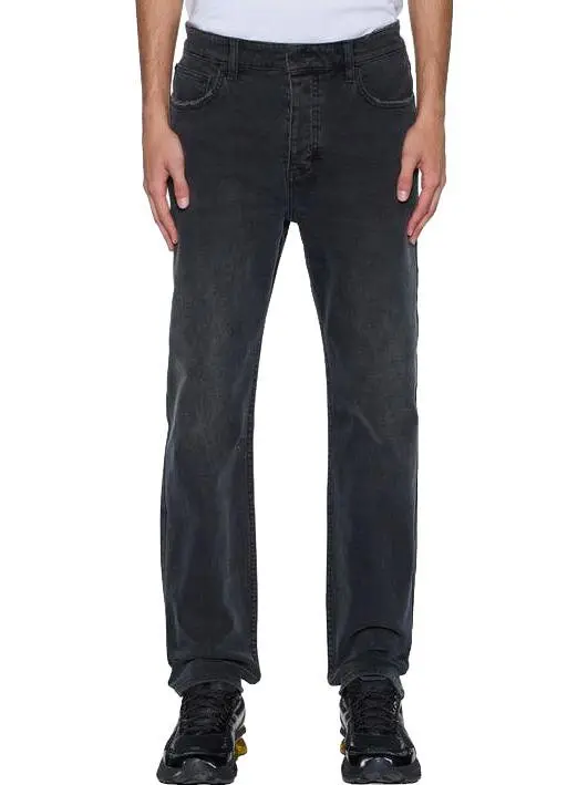 Ksubi Hazlow 3rd Degree Straight-leg Jeans - Charcoal