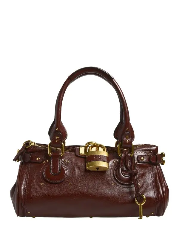 Chloé Paddington Leather Satchel - Crafty Brown