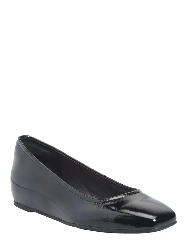 SOFFT Poppy Square-toe Flat - Black Patent