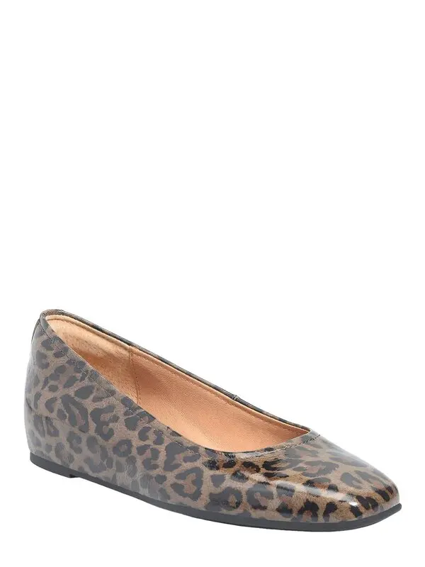 SOFFT Poppy Square-toe Flat - Taupe Patent
