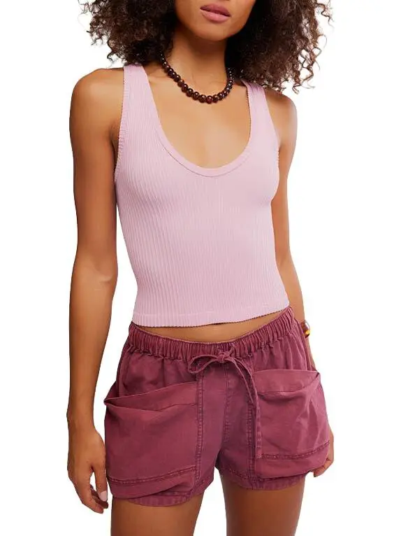 Free People Clean Slate Crop Tank - Orchid Smoke