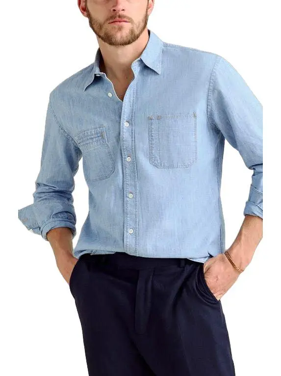Billy Reid Field Shirt - Chambray