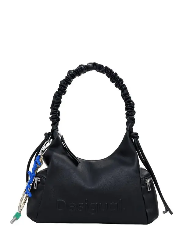 Desigual Faux Leather Shoulder Bag - Black