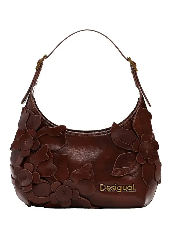Desigual Faux Leather Shoulder Bag - Brown