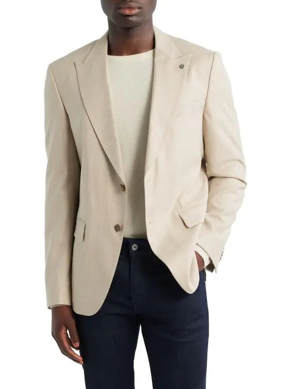 Hugo Boss Hutson Slim-fit Sport Coat - Open White