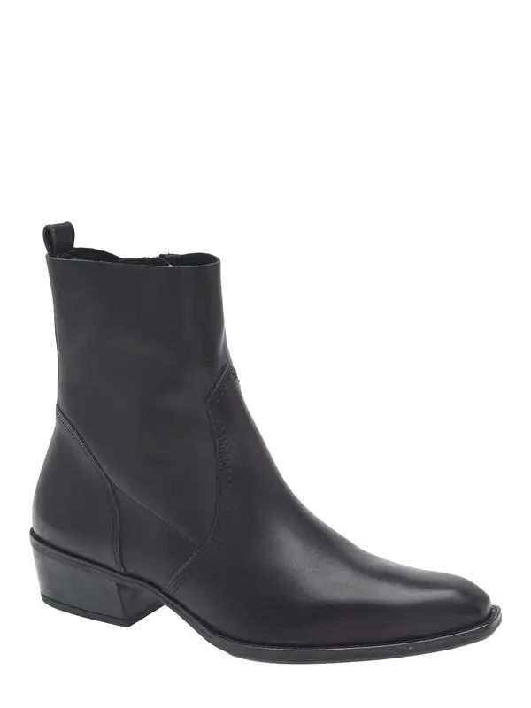 Paul Green Calista Ankle Boot - Black Leather