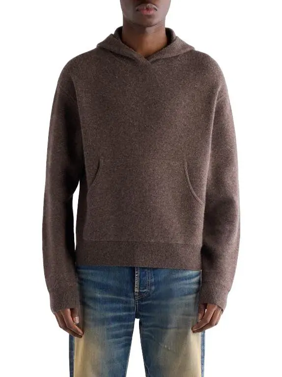 Acne Studios Klama Hooded Cashmere Blend Sweater - Walnut Brown