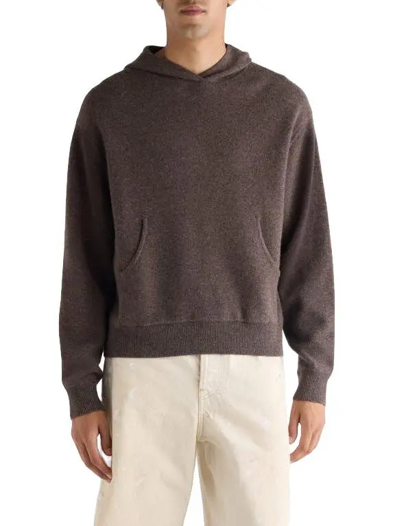Acne Studios Klama Hooded Cashmere Blend Sweater - Walnut Brown