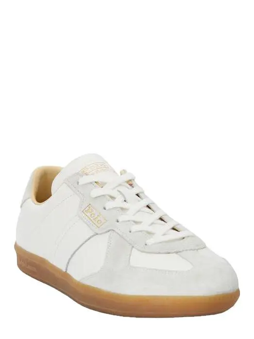 Polo Ralph Lauren Field Court 100 Leather Sneaker - Deck Wash White/bianco