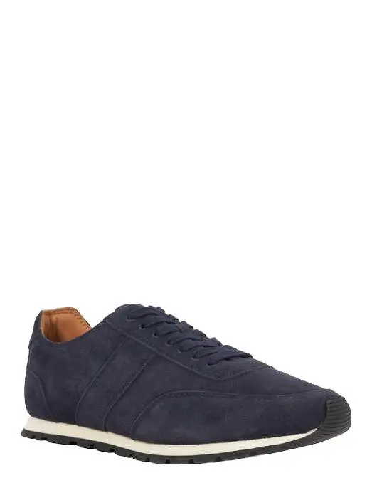 Dune London Treyson Suede Low Top Runner Sneakers - Navy