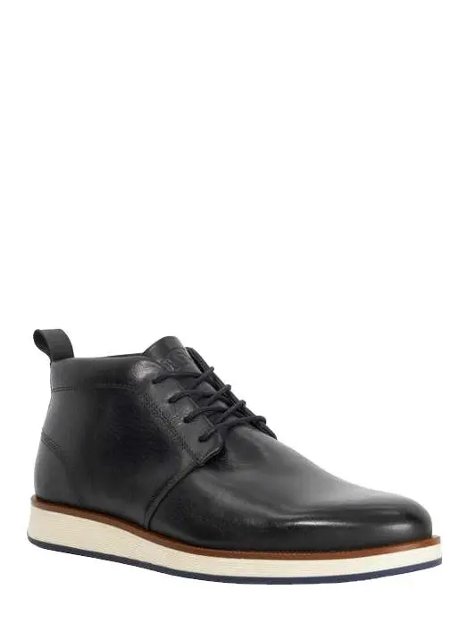 Dune London Plain Toe Chukka Boot - Black