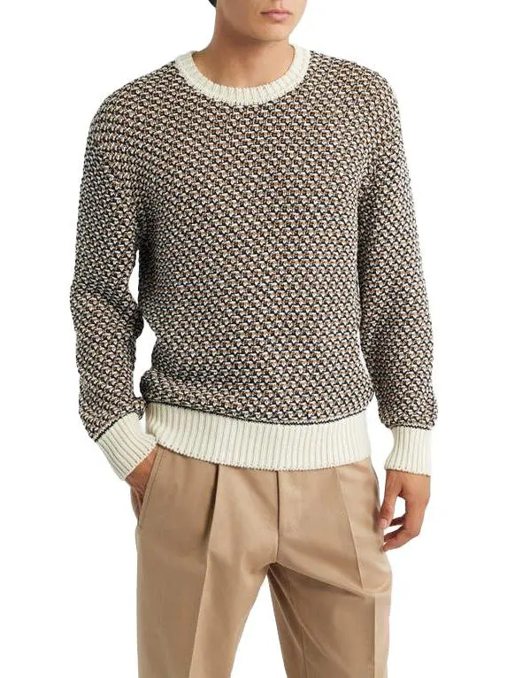 Hugo Boss Imaura Cotton Sweater - Open White