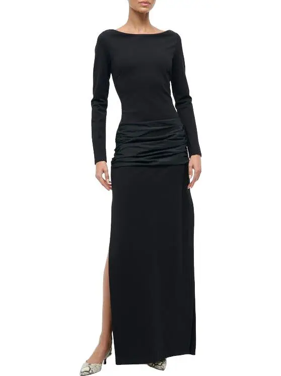 Staud Holland Long Sleeve Dress - Black