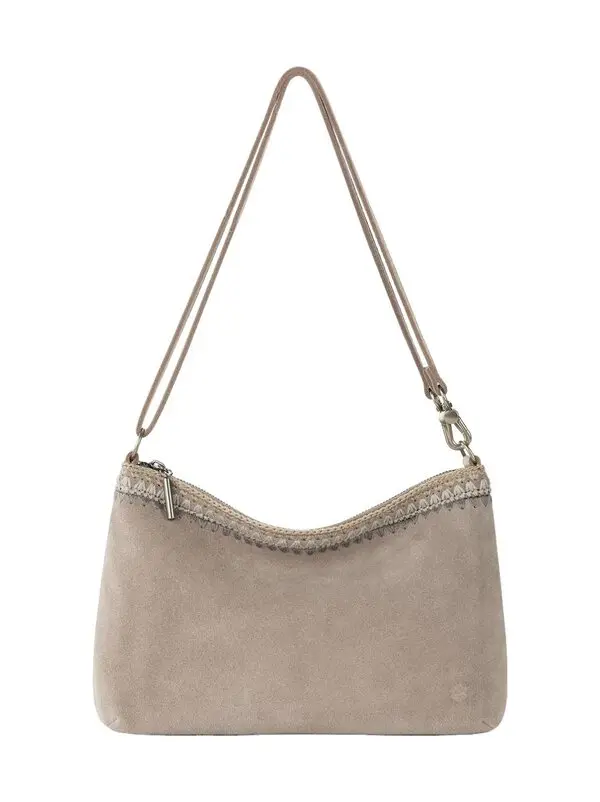 THE SAK Lumi Convertible Crossbody Bag - Sand Suede Blanket Stitch