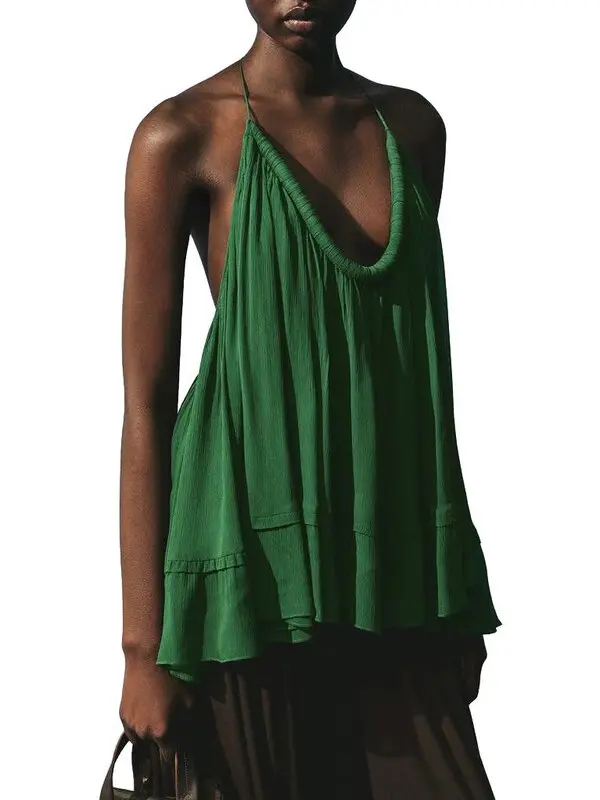 Mango Ocean Halter Top - Green